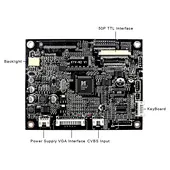 8 In Lcd Screen Driver Control Board 50 Pin Ttl Driver Board